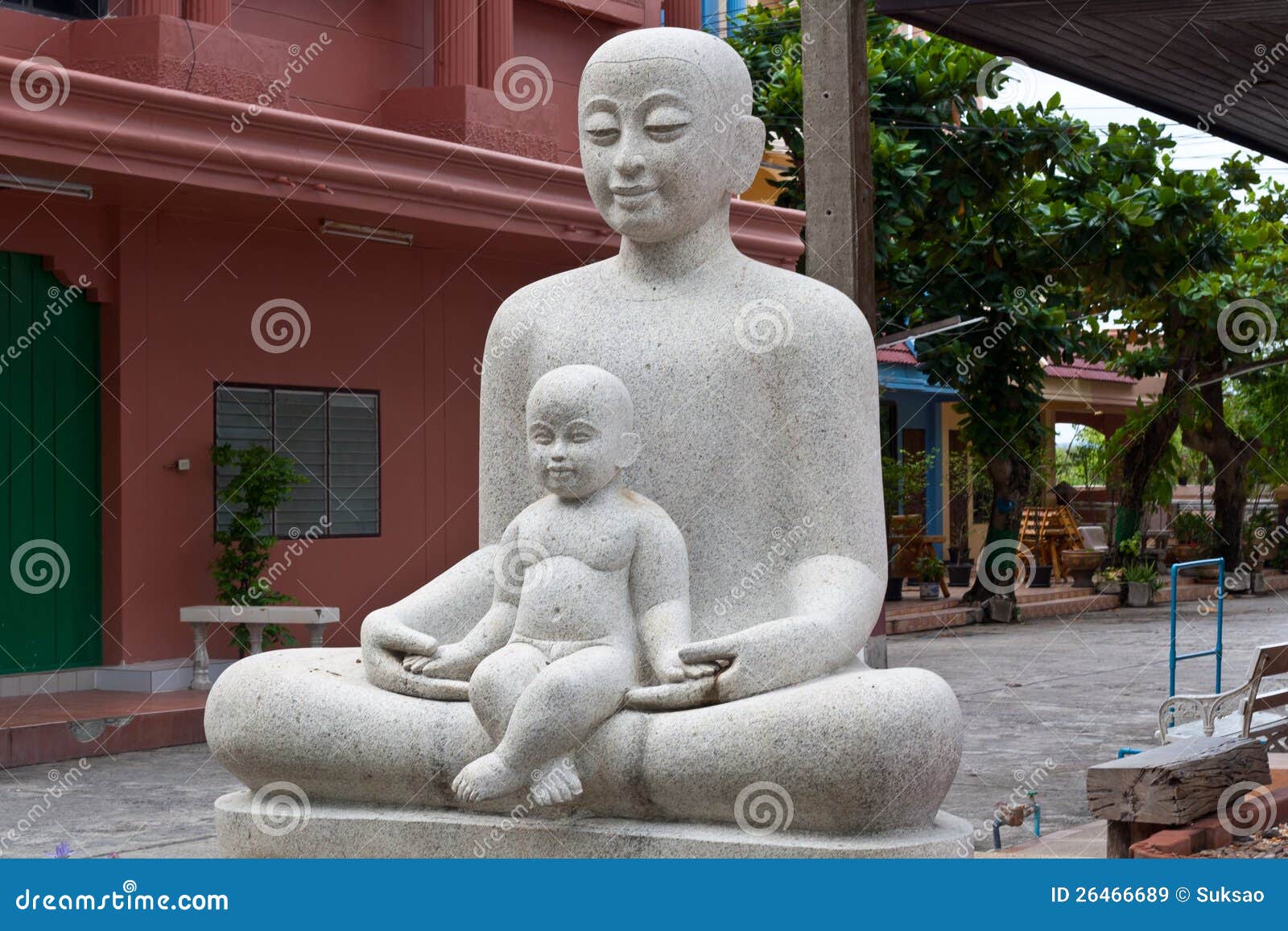 Mother and Sun statue stock image. Image of stone, religious - 26466689