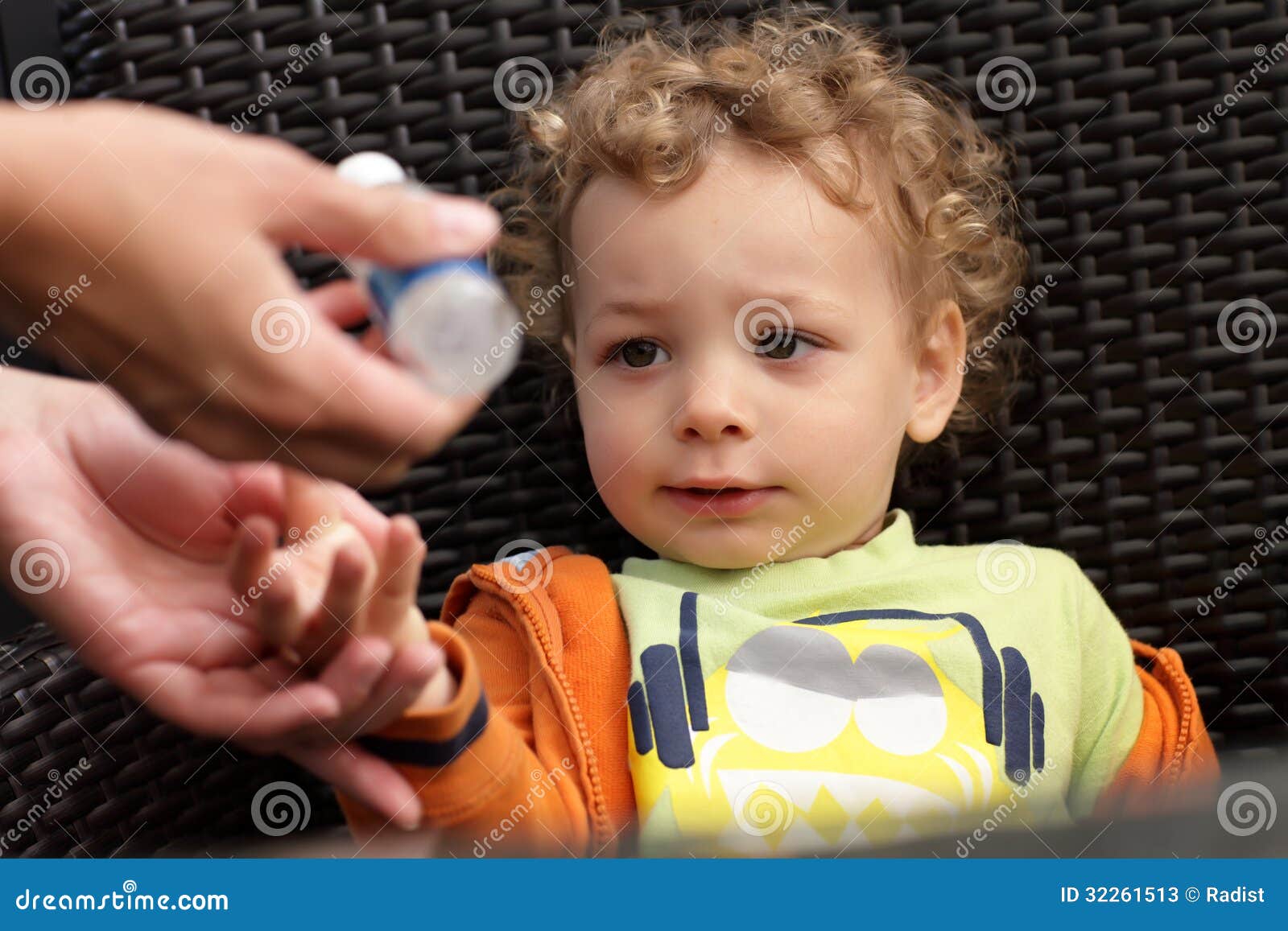 Mother Washes Hands of Her Son Stock Image - Image of healthcare ...