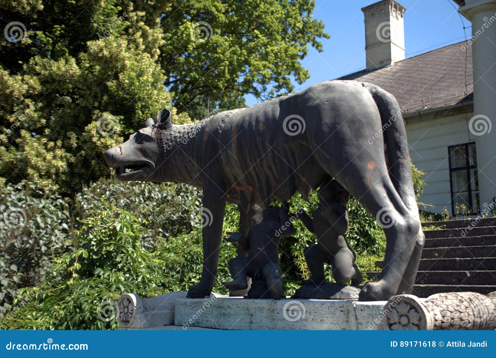 The Mother Wolf at Bolza Castle, Szarvas, Hungary Editorial Stock Photo ...