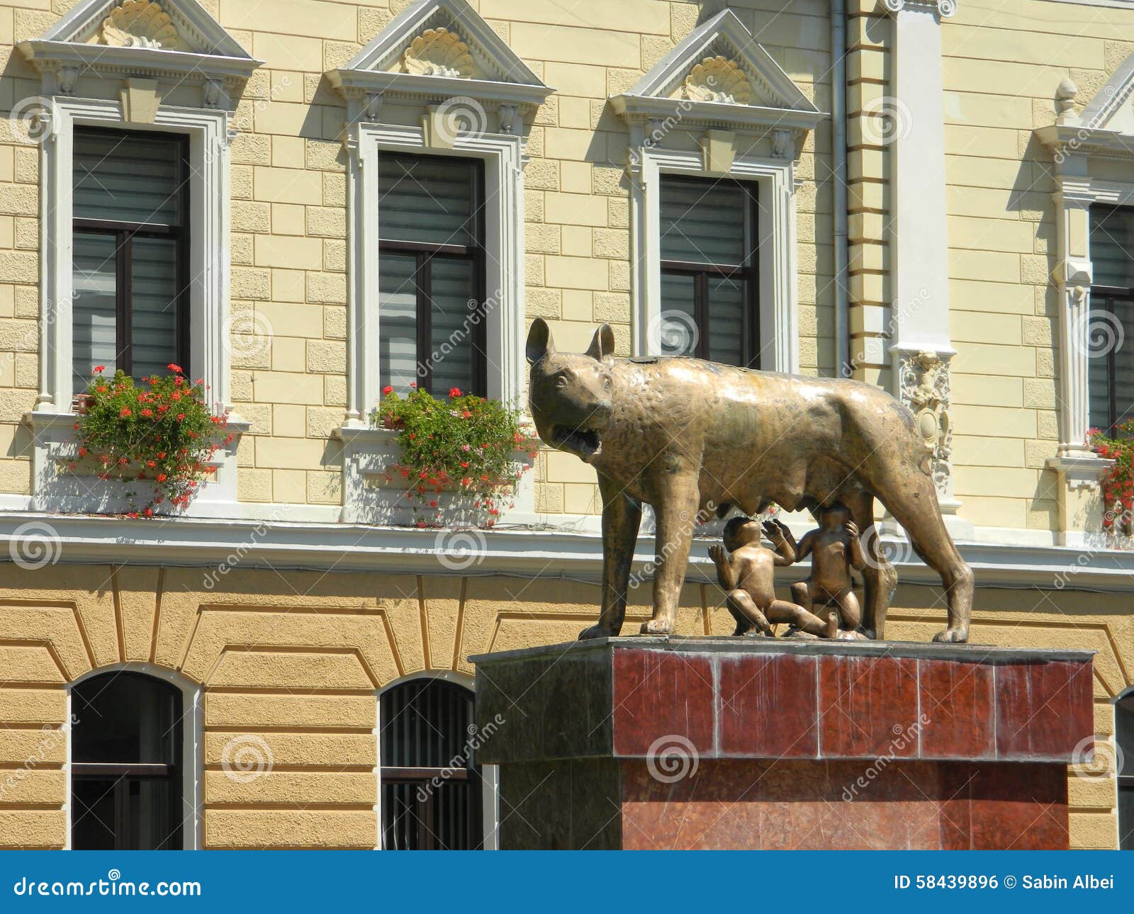 Mother Wolf with Remus and Romulus. Stock Photo - Image of main ...