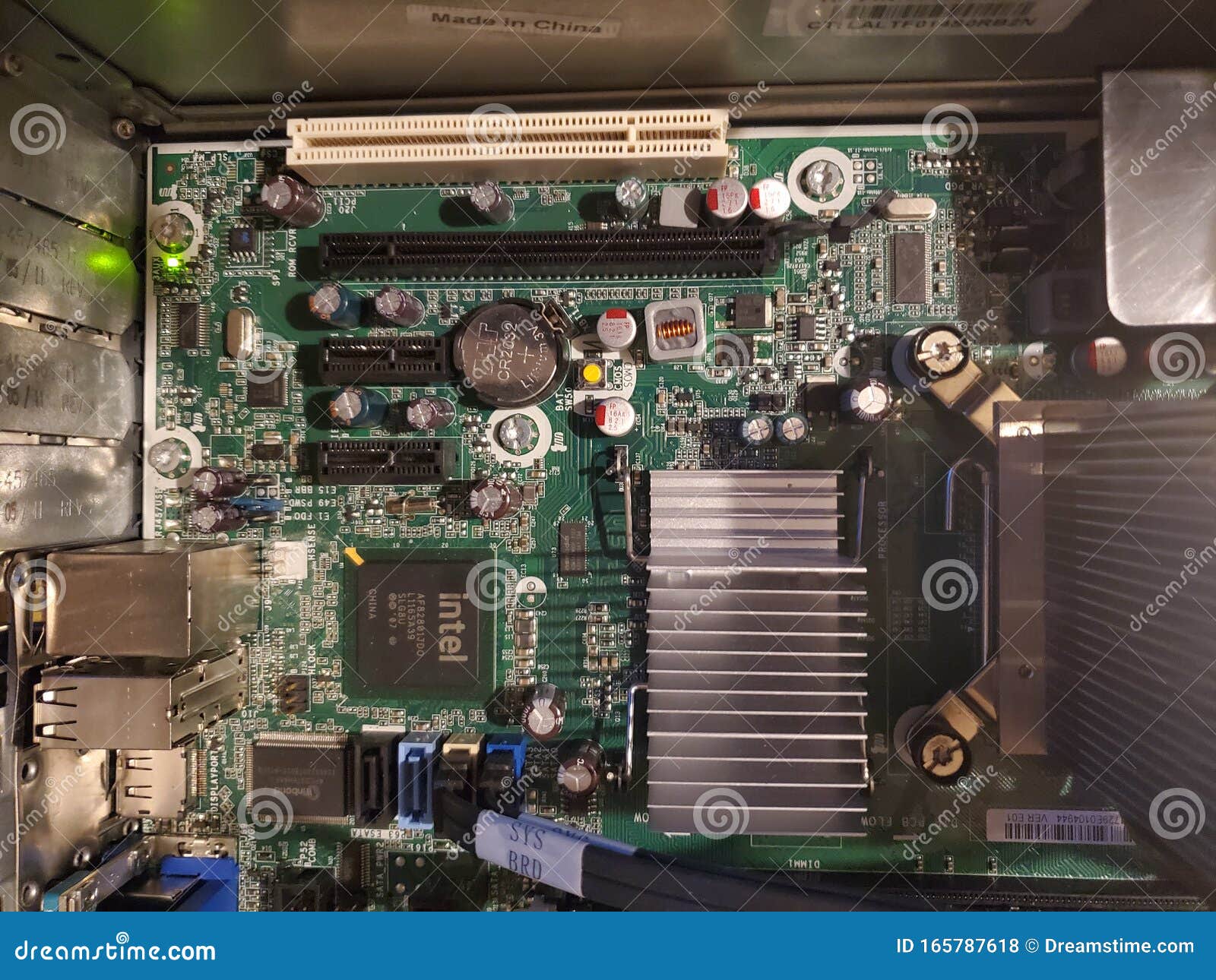 Motherboar Inside a Dell Desktop Computer Editorial Stock Photo - Image ...