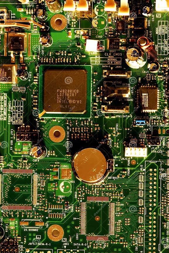 Motherboard stock image. Image of input, information, mainboard - 1321705