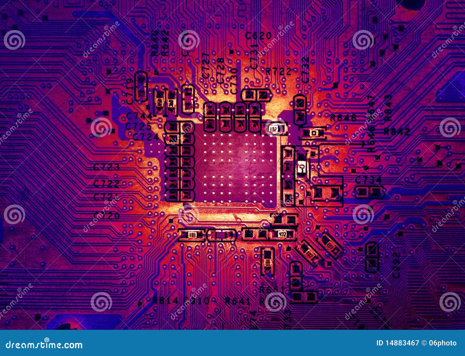 Motherboards. Modern Line Art Illustration With Cartoon Vector ...