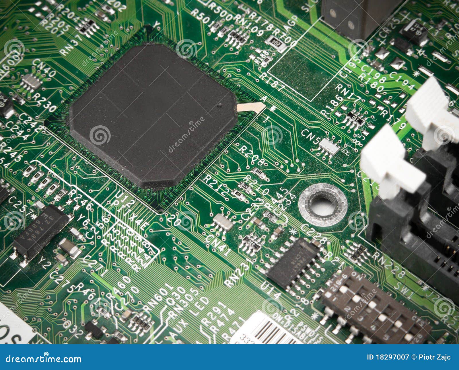 Motherboard stock image. Image of closeup, component - 18297007