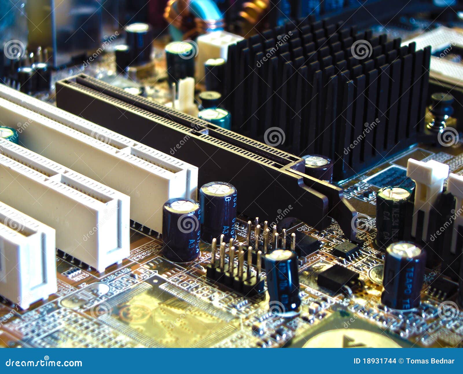 Motherboard stock photo. Image of connectivity, circuits - 18931744