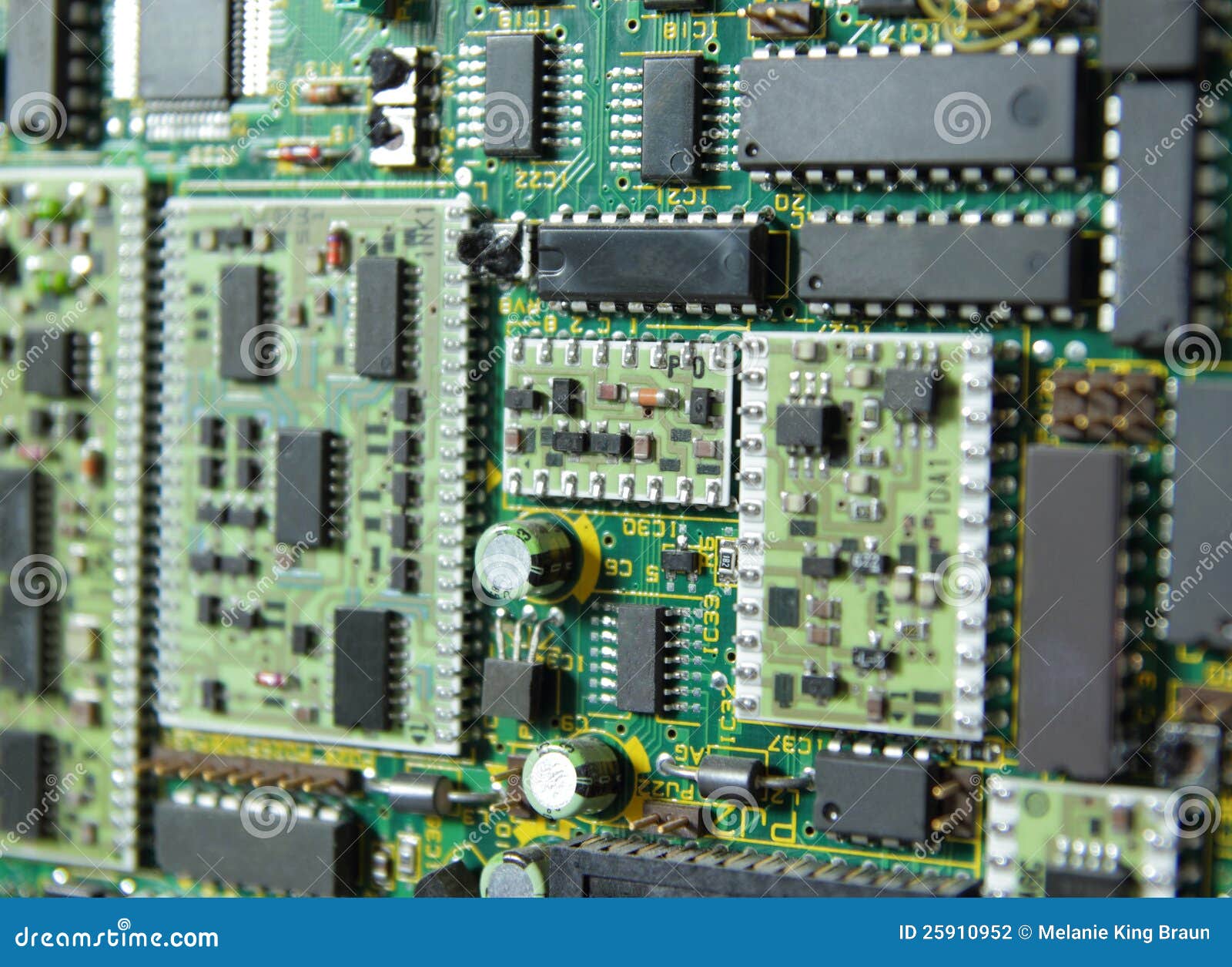 Motherboard stock photo. Image of computer, board, microprocessor ...