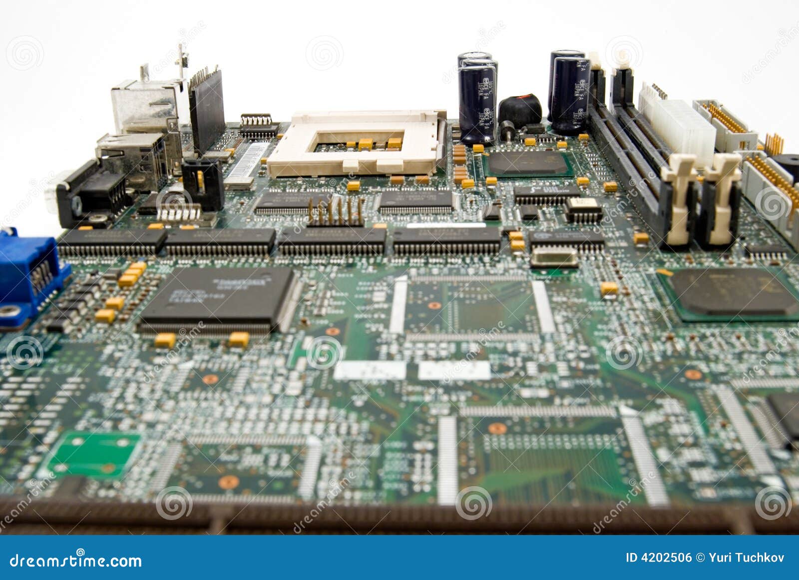 Motherboard stock photo. Image of data, electronics, chips - 4202506