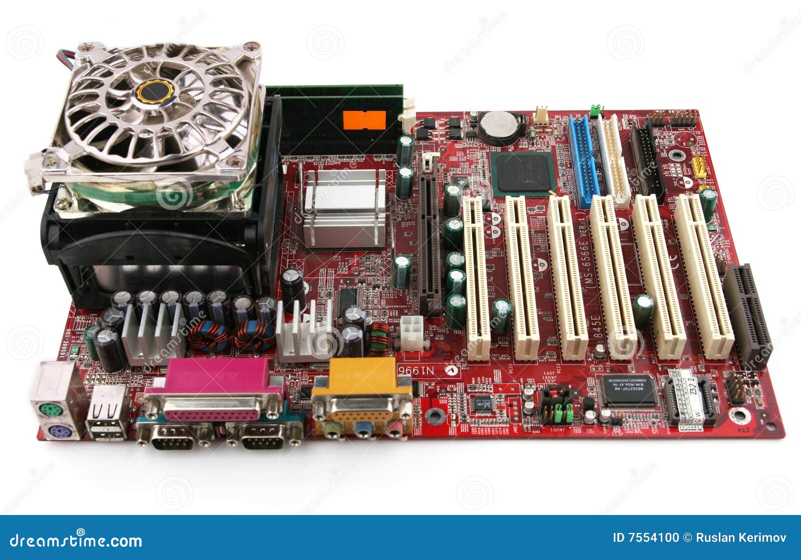 Motherboard stock photo. Image of motherboard, chip, computer - 7554100