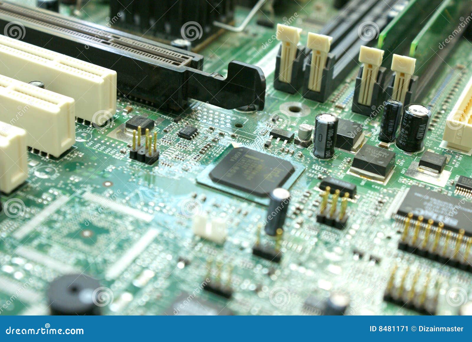 Motherboard stock image. Image of computer, horizontal - 8481171