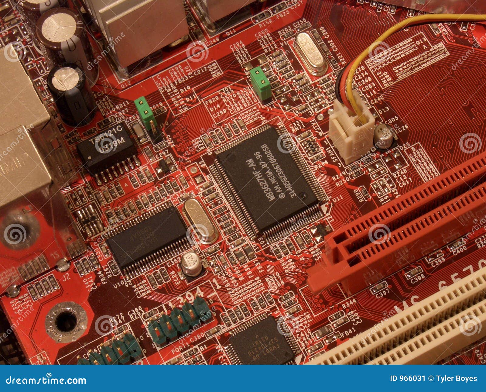 Motherboard stock image. Image of chip, mother, microboard - 966031