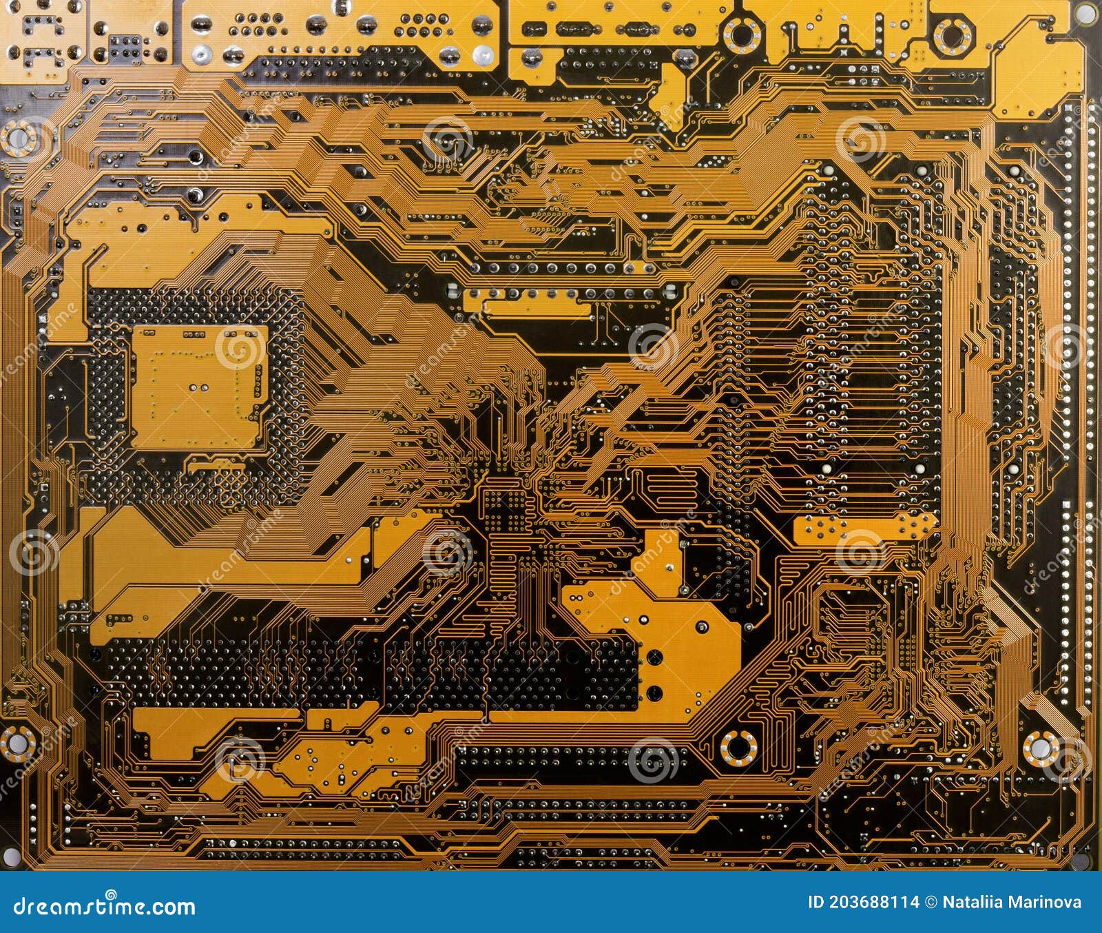 Motherboard As an Abstract Technological Background Stock Photo - Image ...