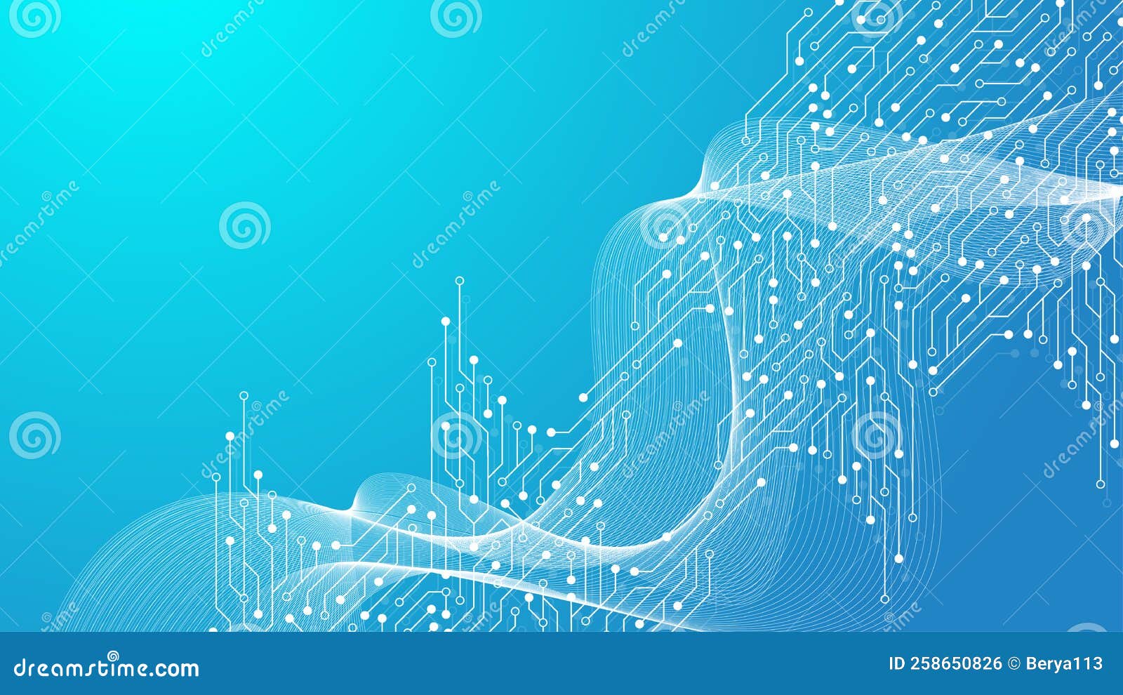 Motherboard Background with Circuit Board Electronic Elements ...