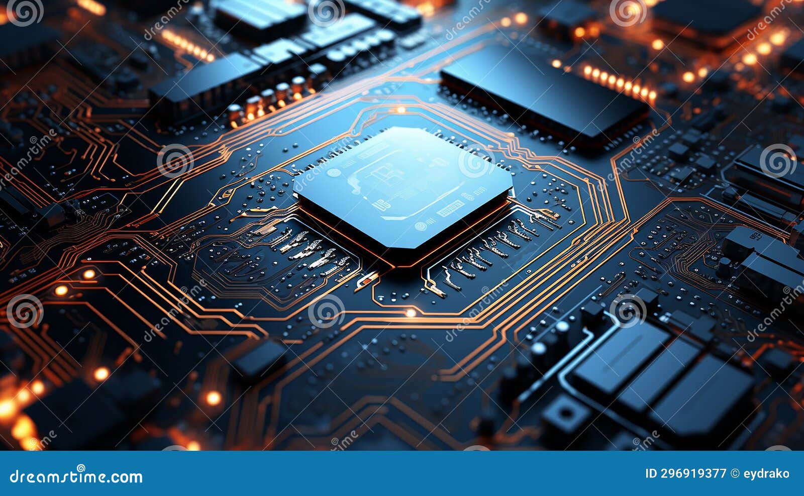 Motherboard Background. Detailed Circuitry Patterns. Circuit Board ...