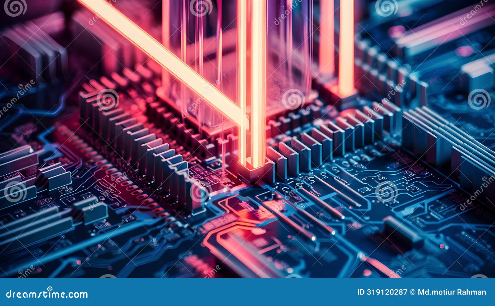 A Motherboard is the Central Circuit Board in a Computer Stock ...