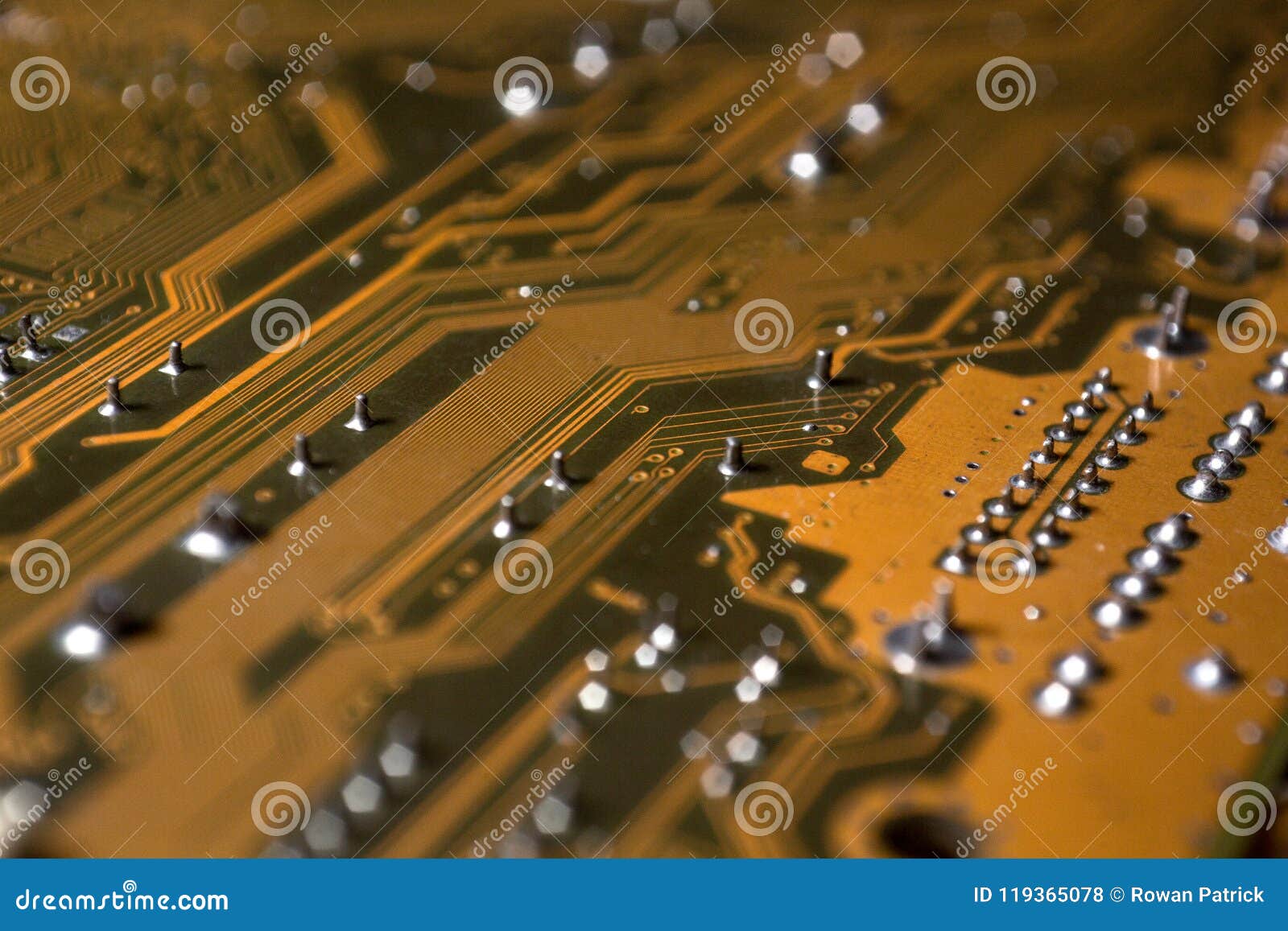Motherboard Circuit Close Up Stock Photo - Image of chip, electrical ...