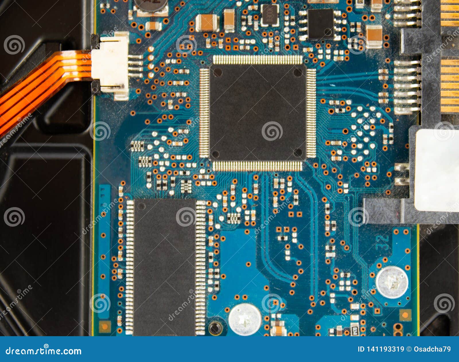 Motherboard Close-up. Computer Processor Stock Image - Image of fpga ...