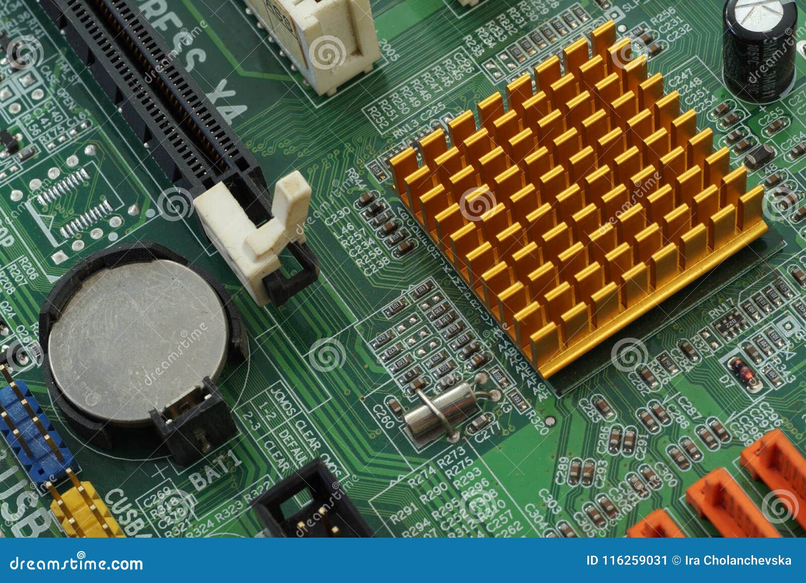 Motherboard close up stock image. Image of hardware - 116259031