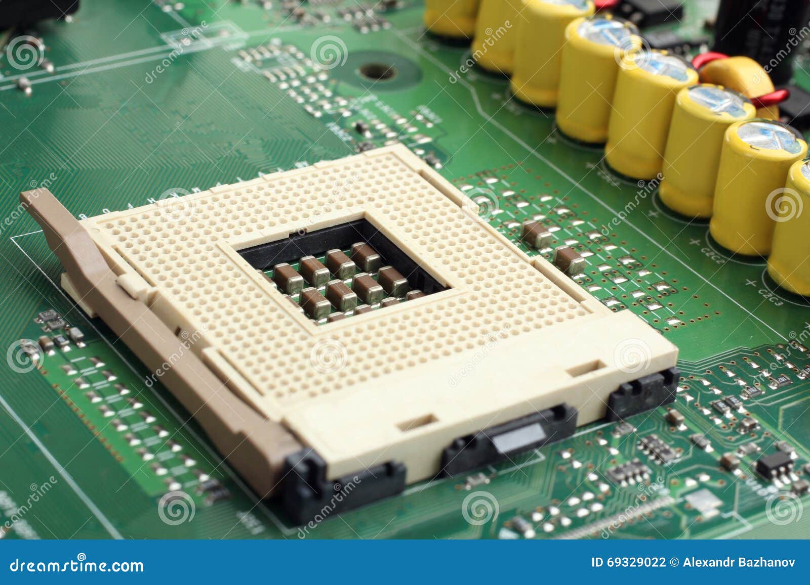 Motherboard stock photo. Image of processor, circuit - 69329022