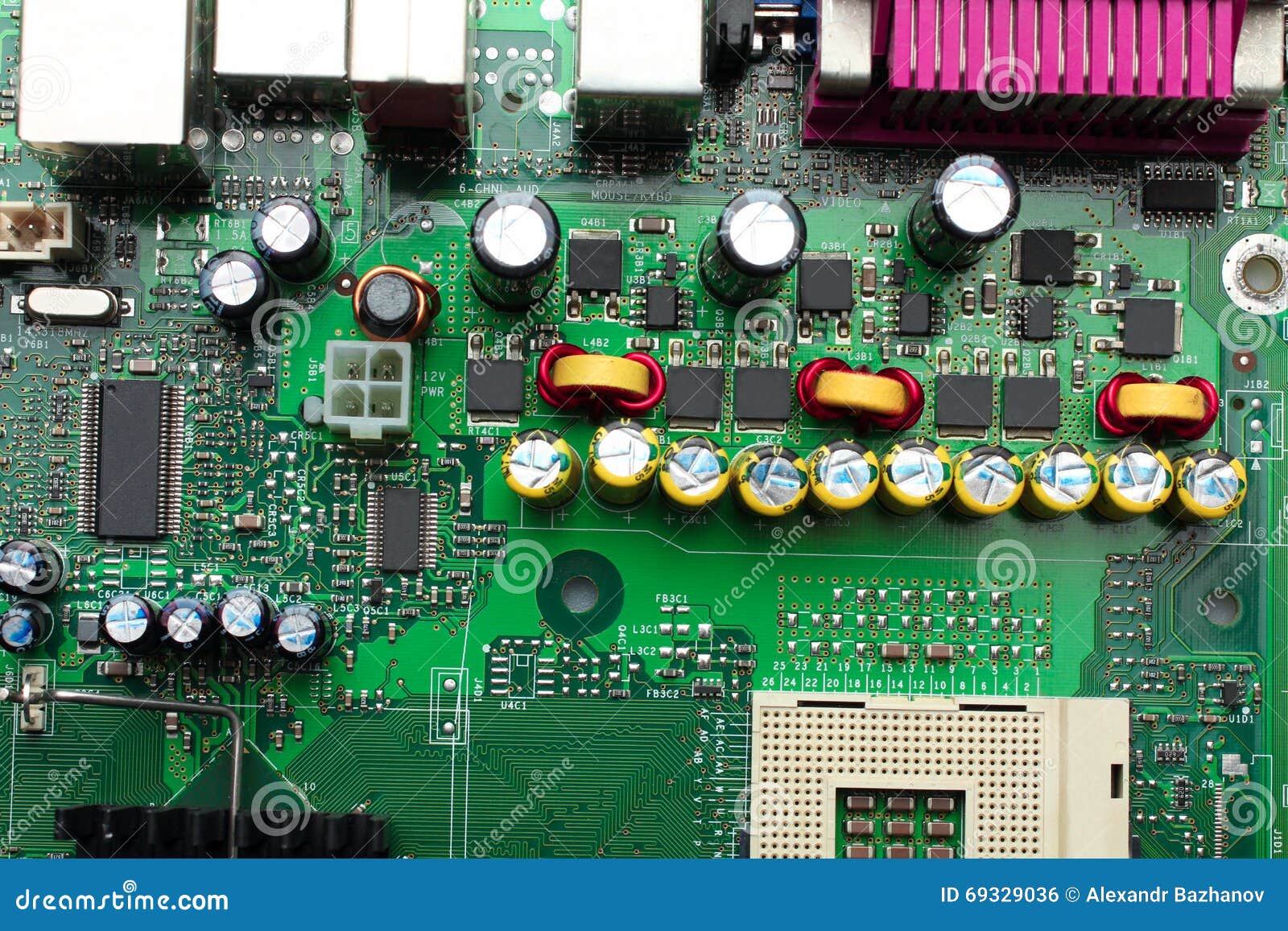 Motherboard stock photo. Image of memory, semiconductor - 69329036
