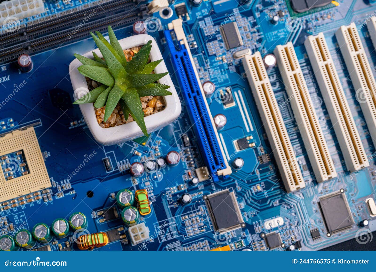 Motherboard Computer Electrical Circuit with Cip and Transistors ...