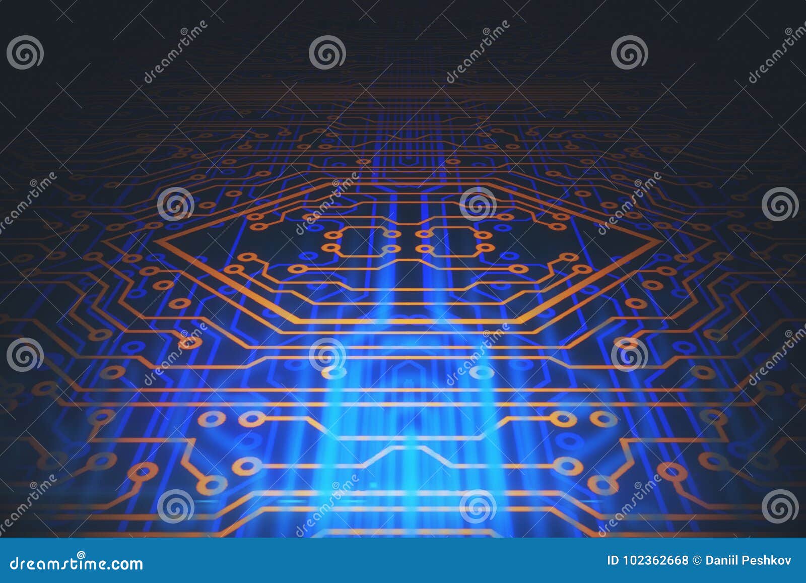 Motherboard concept stock illustration. Illustration of integrated ...