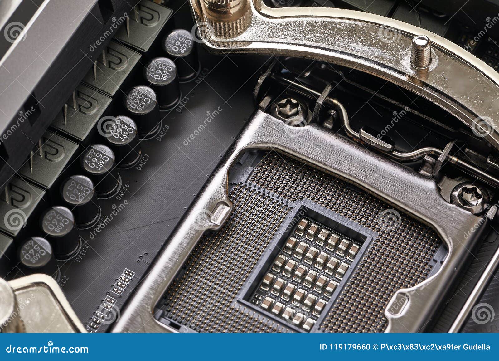 Motherboard Detail of a Computer Stock Photo - Image of detail ...