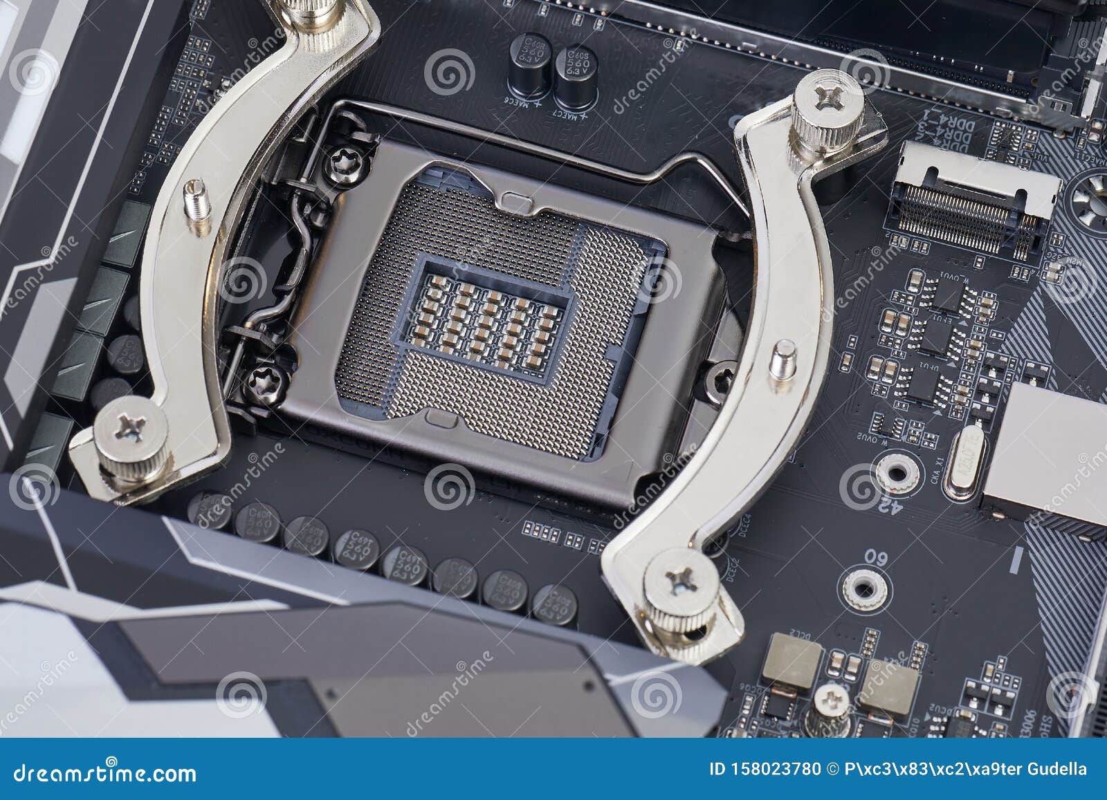 Motherboard Detail of a Computer Stock Photo - Image of circuit ...