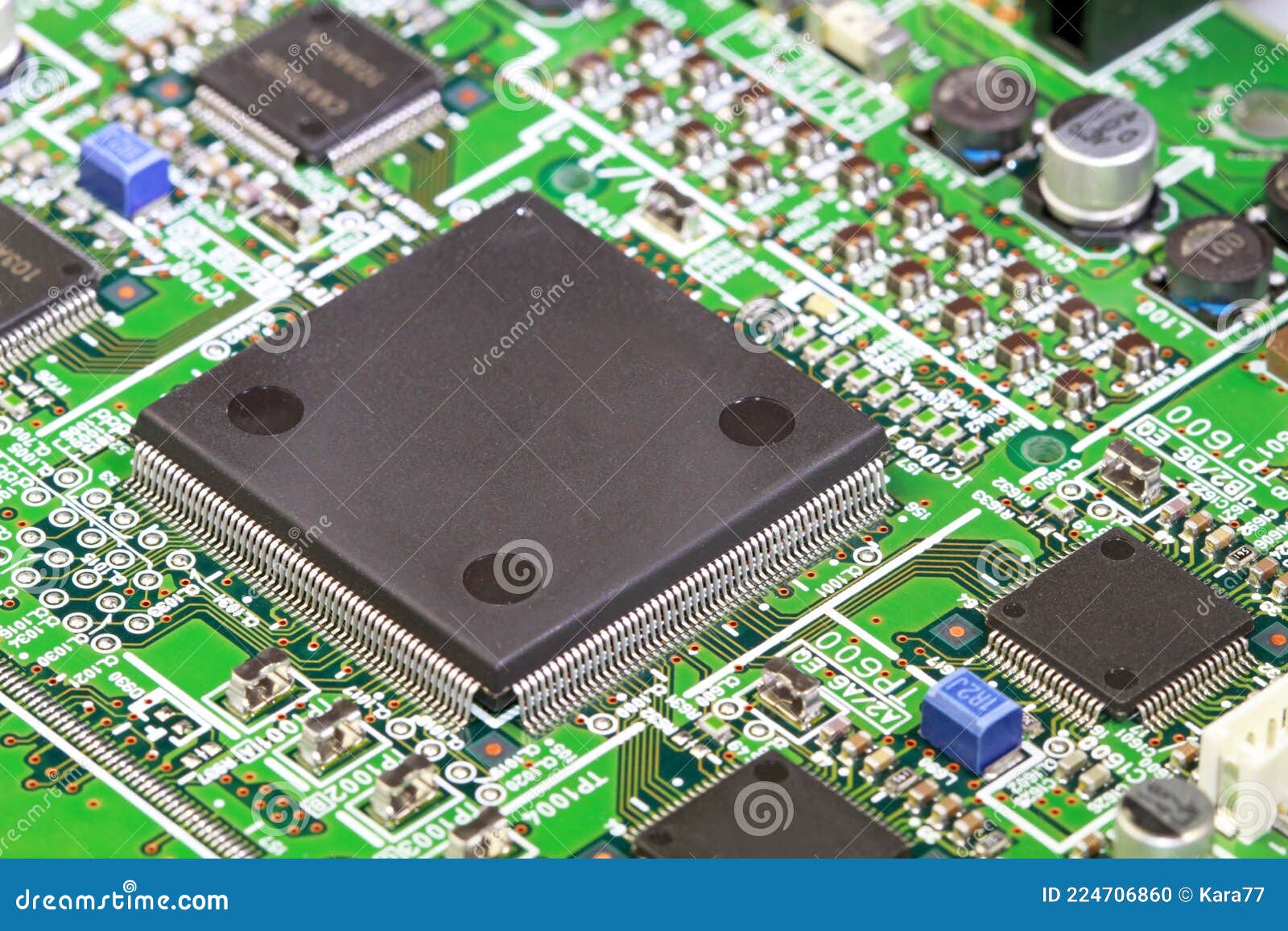 Motherboard_Chip stock photo. Image of mainboard, chip - 224706860