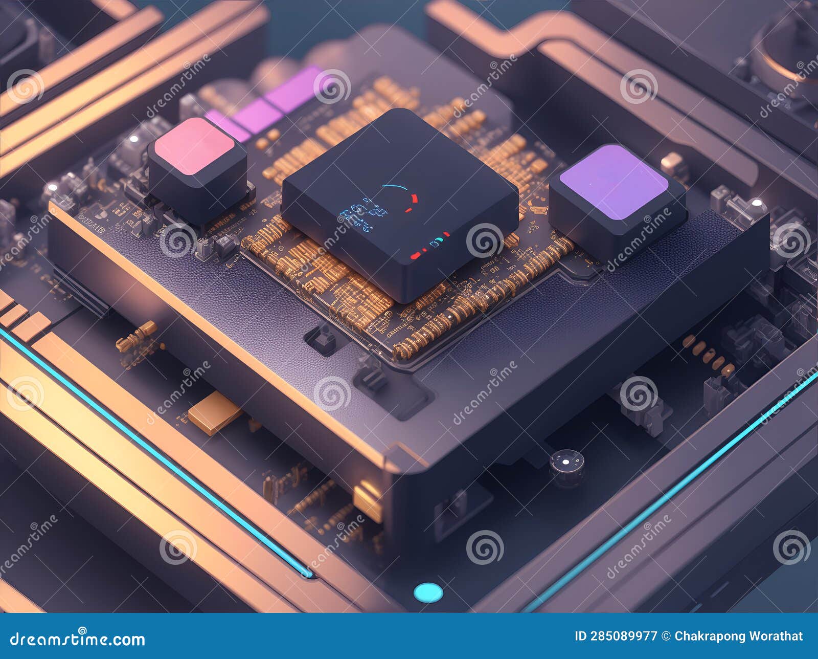 Motherboard Digital Chip. Technology Science Background. Integrated ...