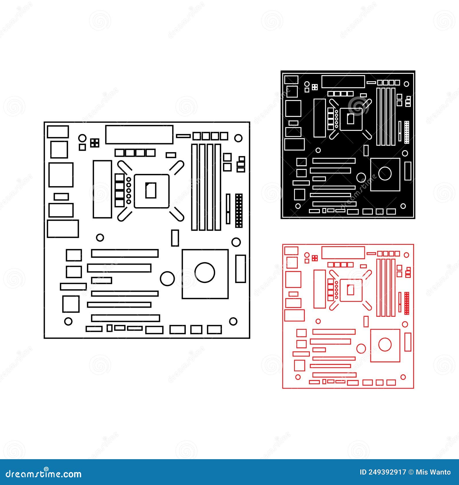 Motherboard High Resolution Logo Design Stock Illustration ...
