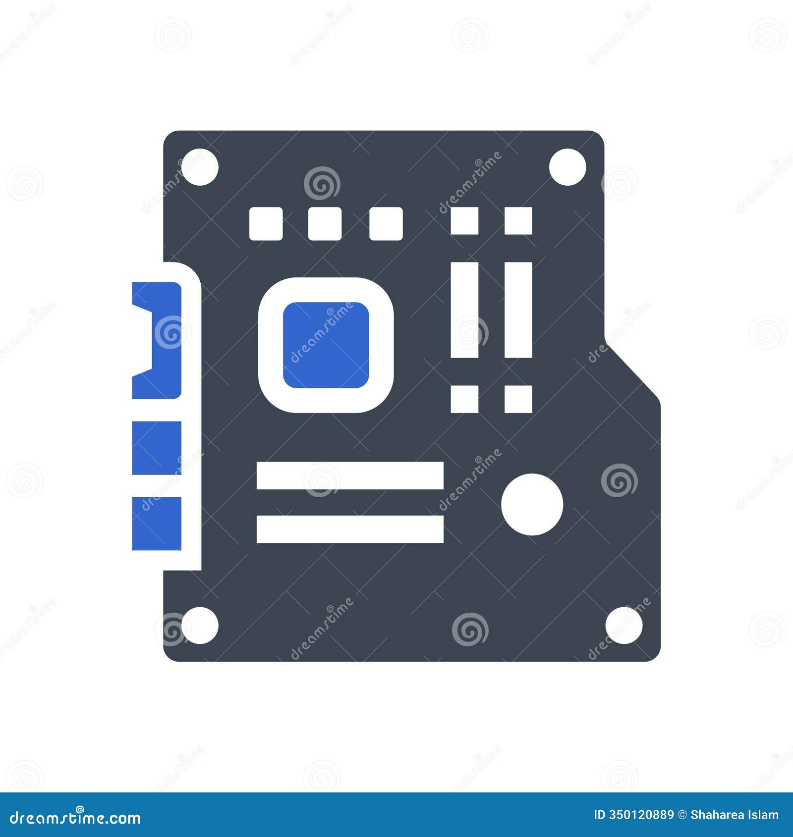 Motherboard Icon Vector Illustration | CartoonDealer.com #81649864