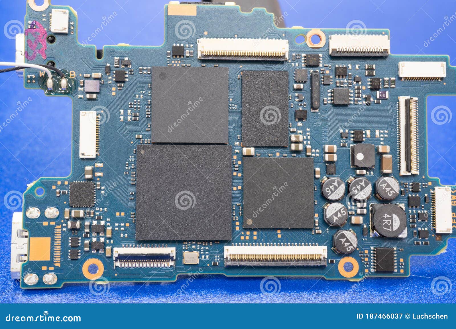 Motherboard Mainboard Digital Photo Camera. Electronic Circuits and ...