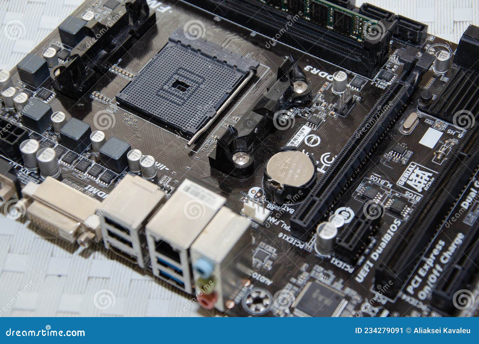 Motherboard and Memory in the Laptop. Computer Repair and Maintenance ...