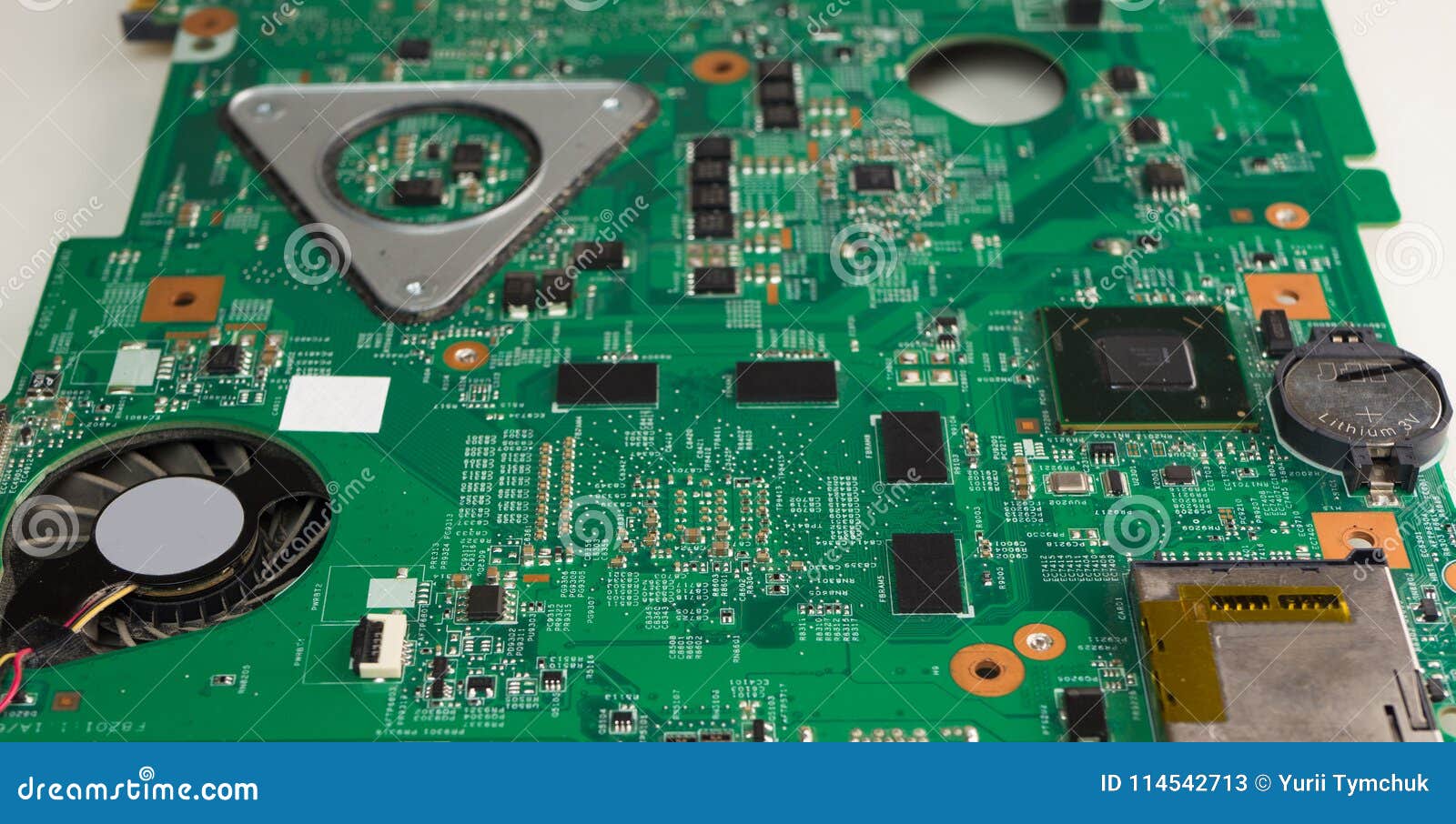 Motherboard with Microcontrollers and Chips Stock Image - Image of ...