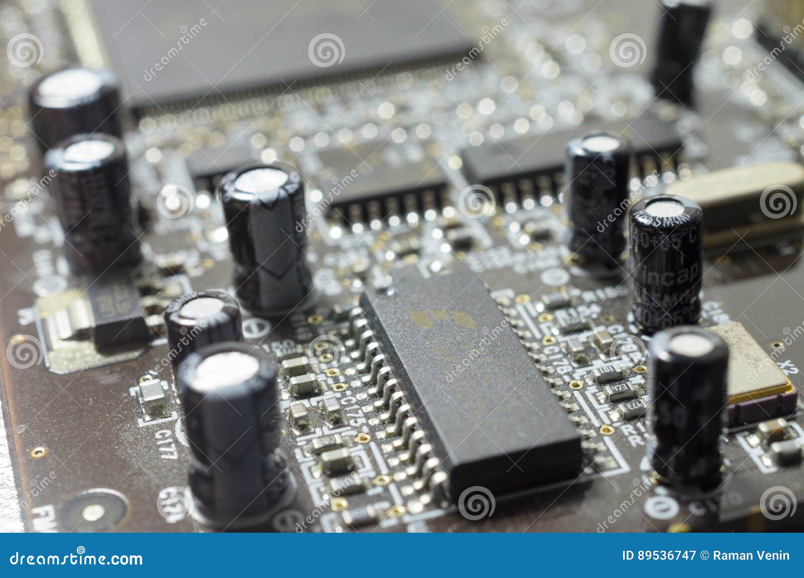 Motherboard. Modern Technologies. Stock Image - Image of blue, internet ...