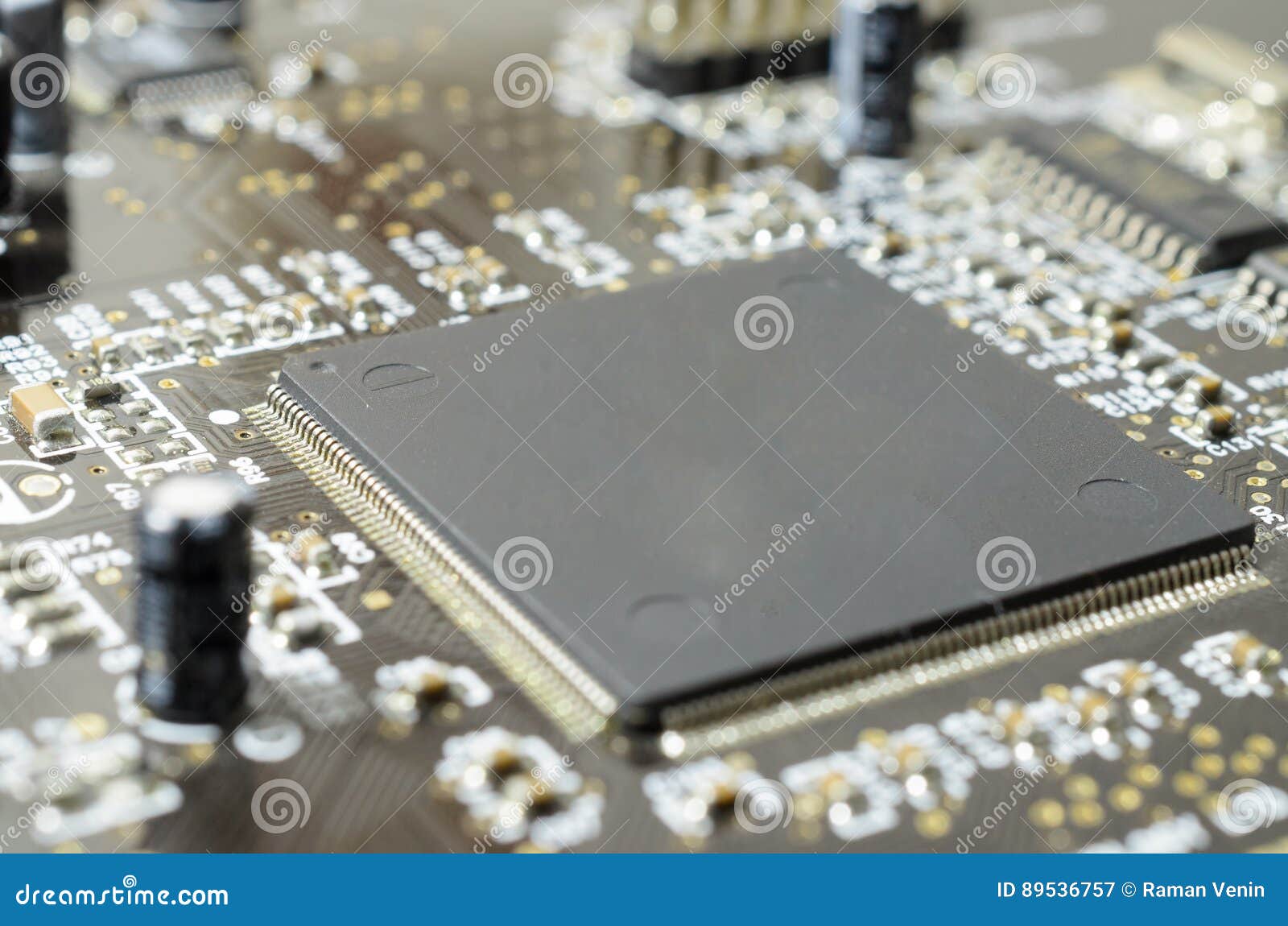 Motherboard. Modern Technologies. Stock Image - Image of hightech, chip ...