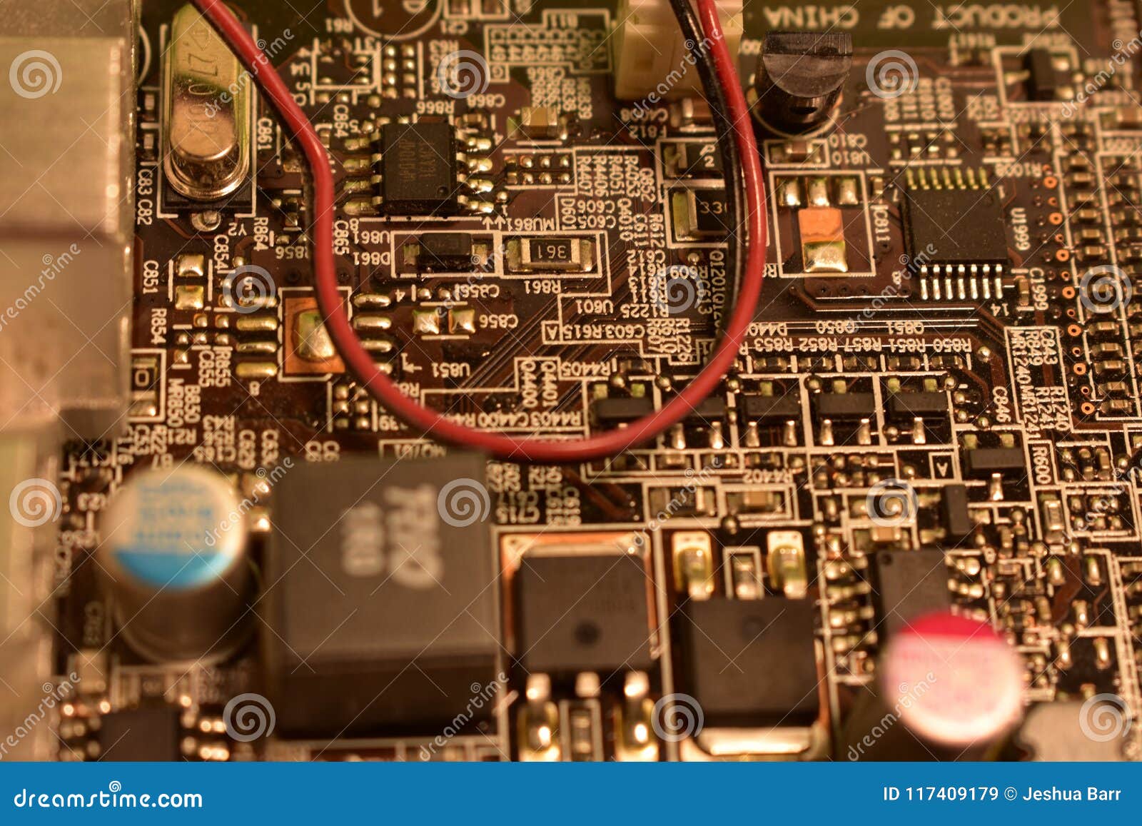 Motherboard stock image. Image of grey, tech, wire, motherboard - 117409179