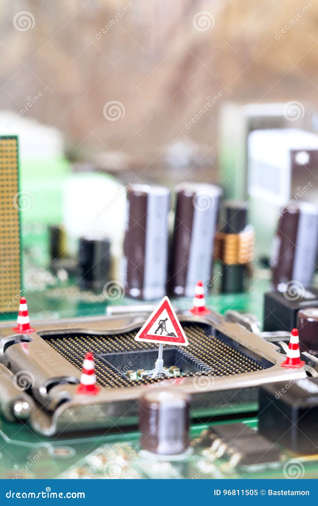 Motherboard Repairing Concept Stock Image - Image of microchip ...