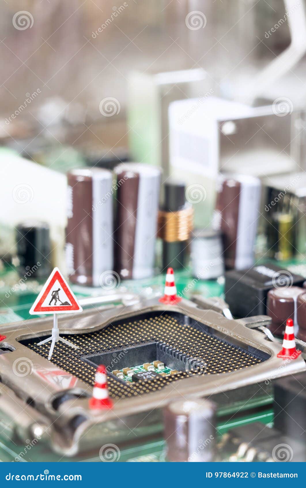Motherboard Repairing Concept Stock Photo - Image of circuit, idea ...