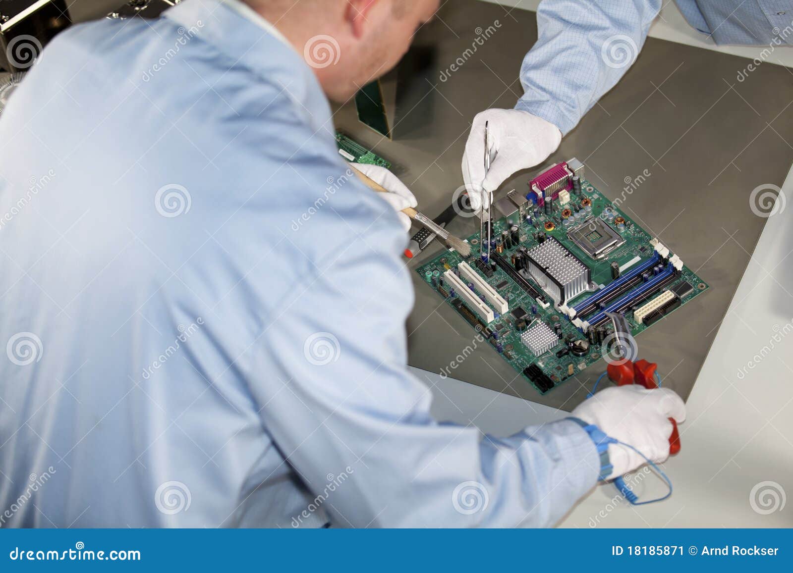 Motherboard repairs stock image. Image of collar, electronics - 18185871
