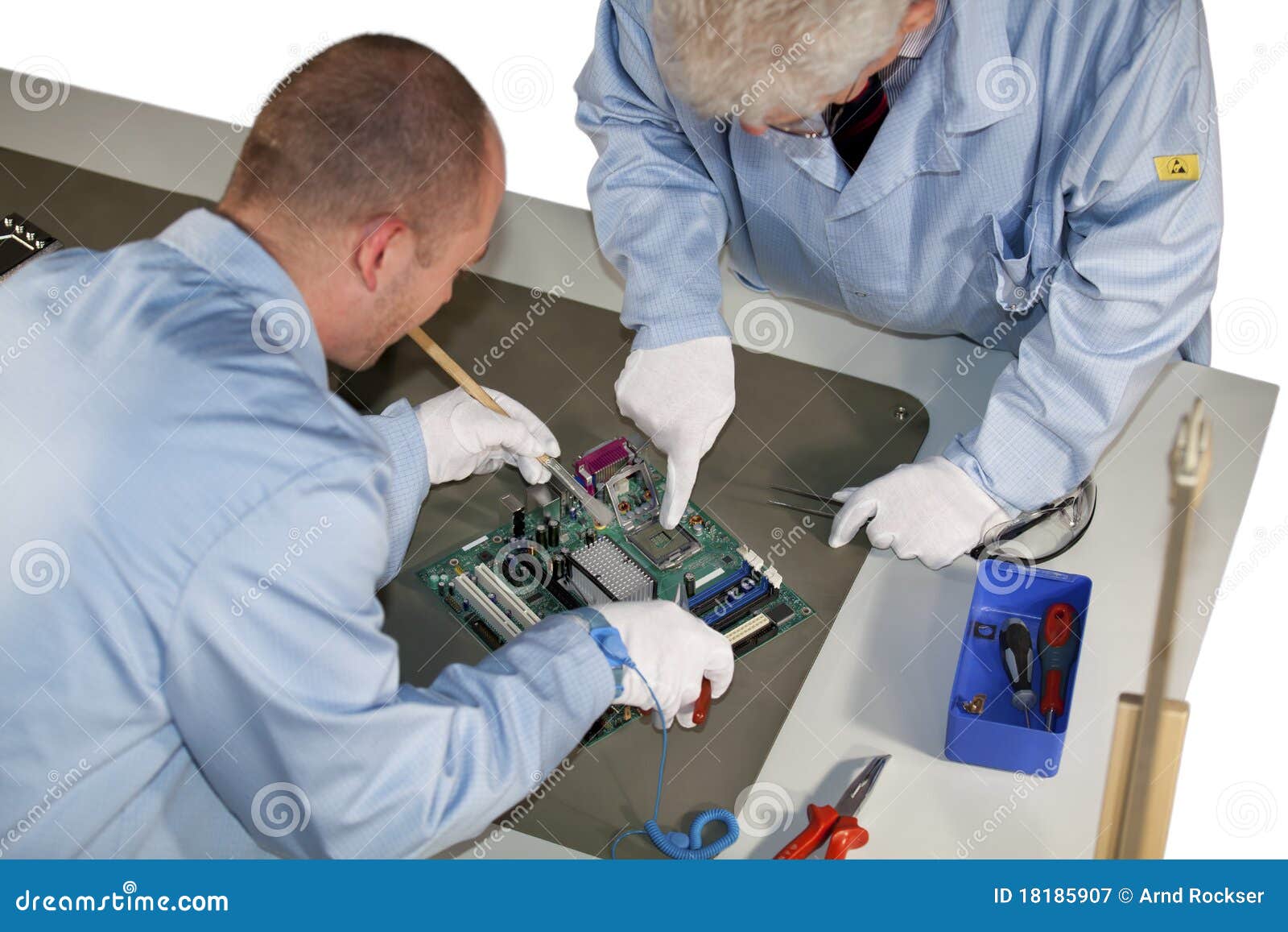 Motherboard repairs stock image. Image of checking, expert - 18185907