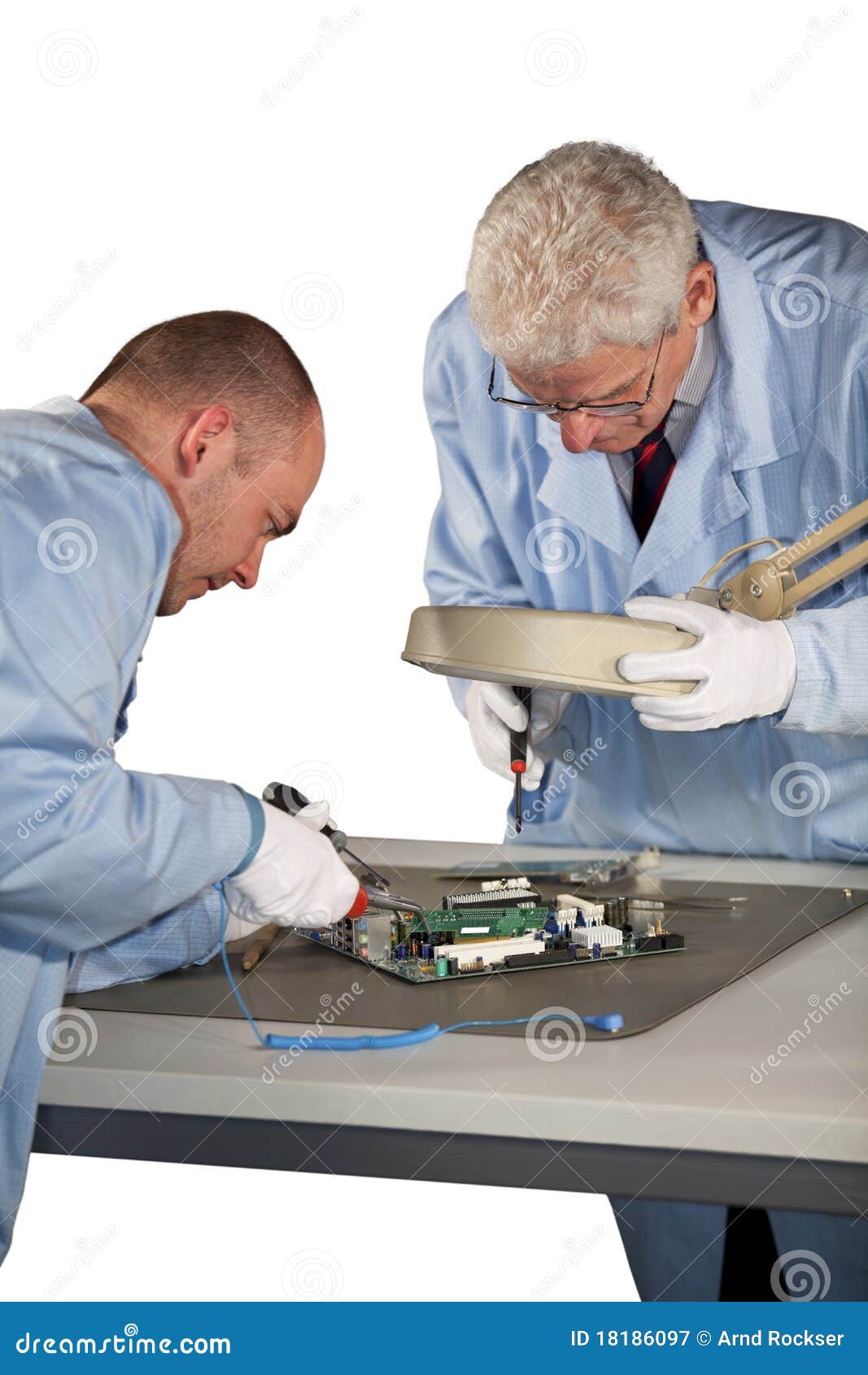 Motherboard repairs stock image. Image of blue, expert - 18186097