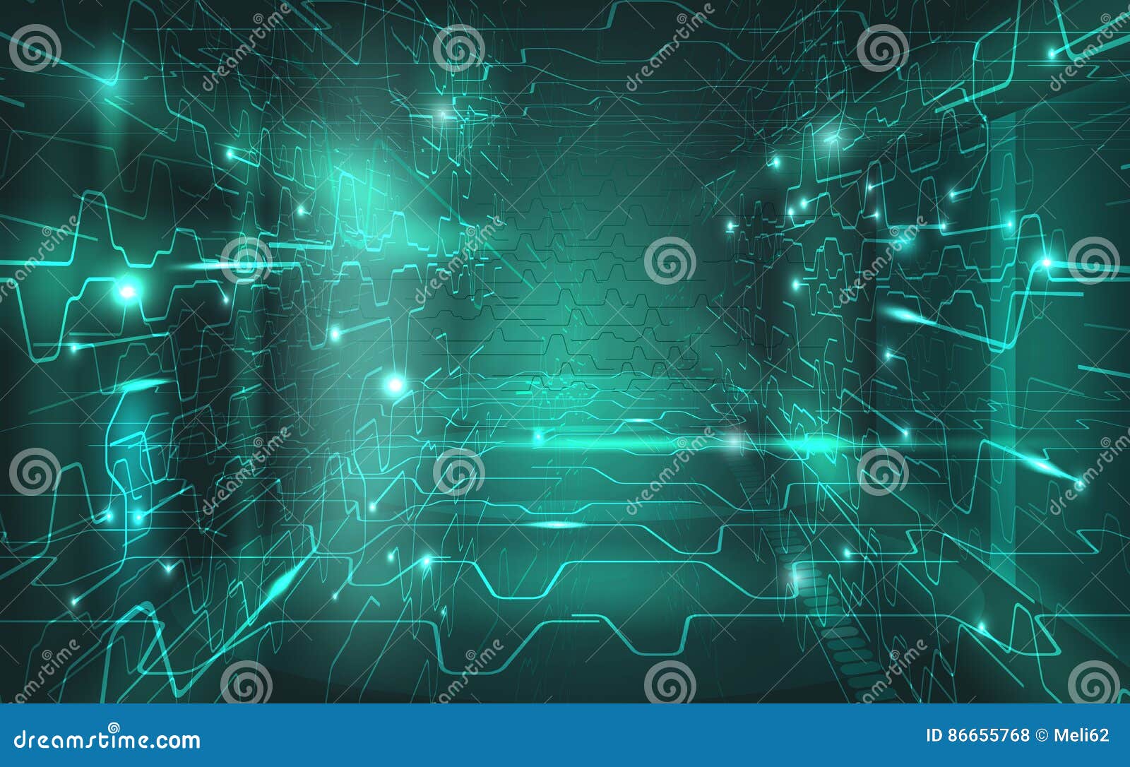 Motherboard Space stock vector. Illustration of futuristic - 86655768