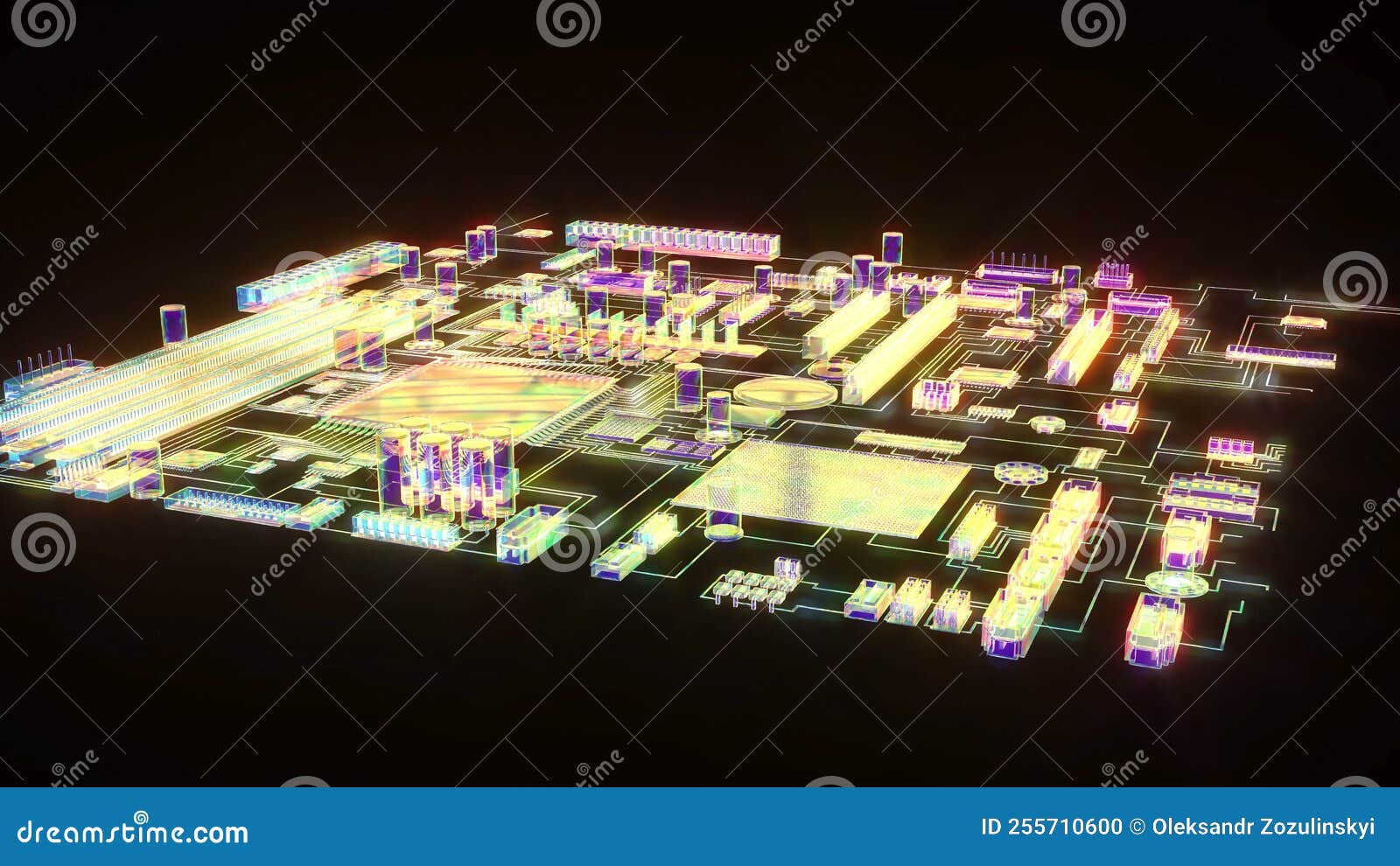 Motherboard Technology Cpu Gpu Digital Computer Ai Chip Industry Intro ...