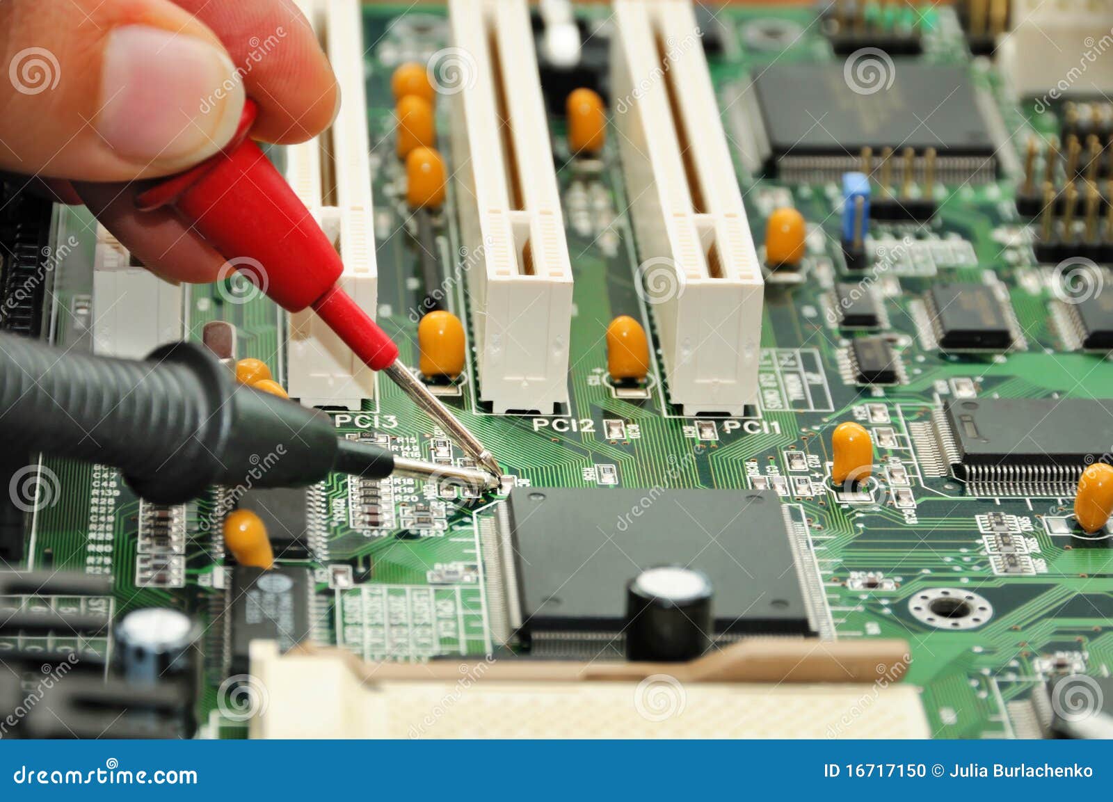 Motherboard testing stock photo. Image of business, tester - 16717150