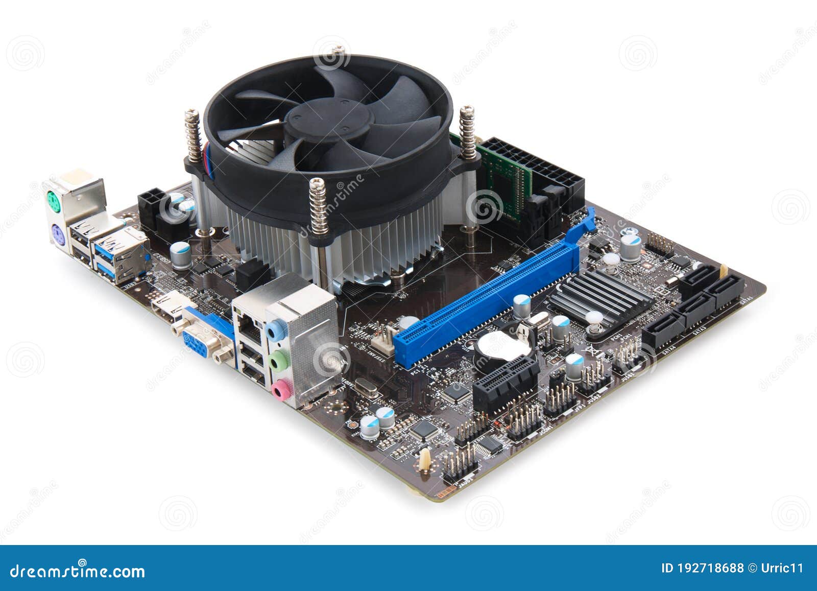 New Motherboard without Packaging Stock Photo - Image of background ...
