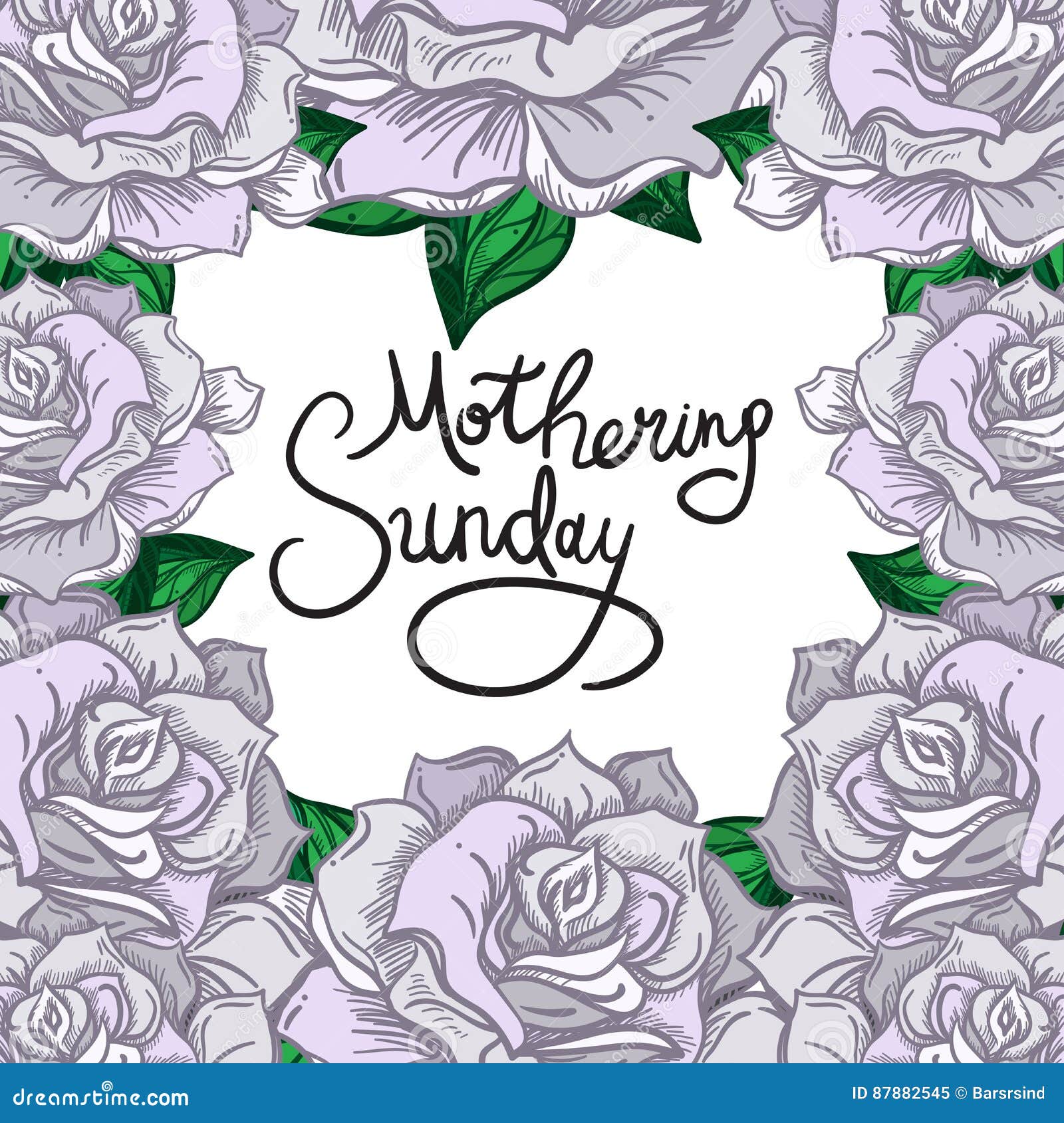 Mothering Sunday Writing. Typography, Lettering With Handwritten ...