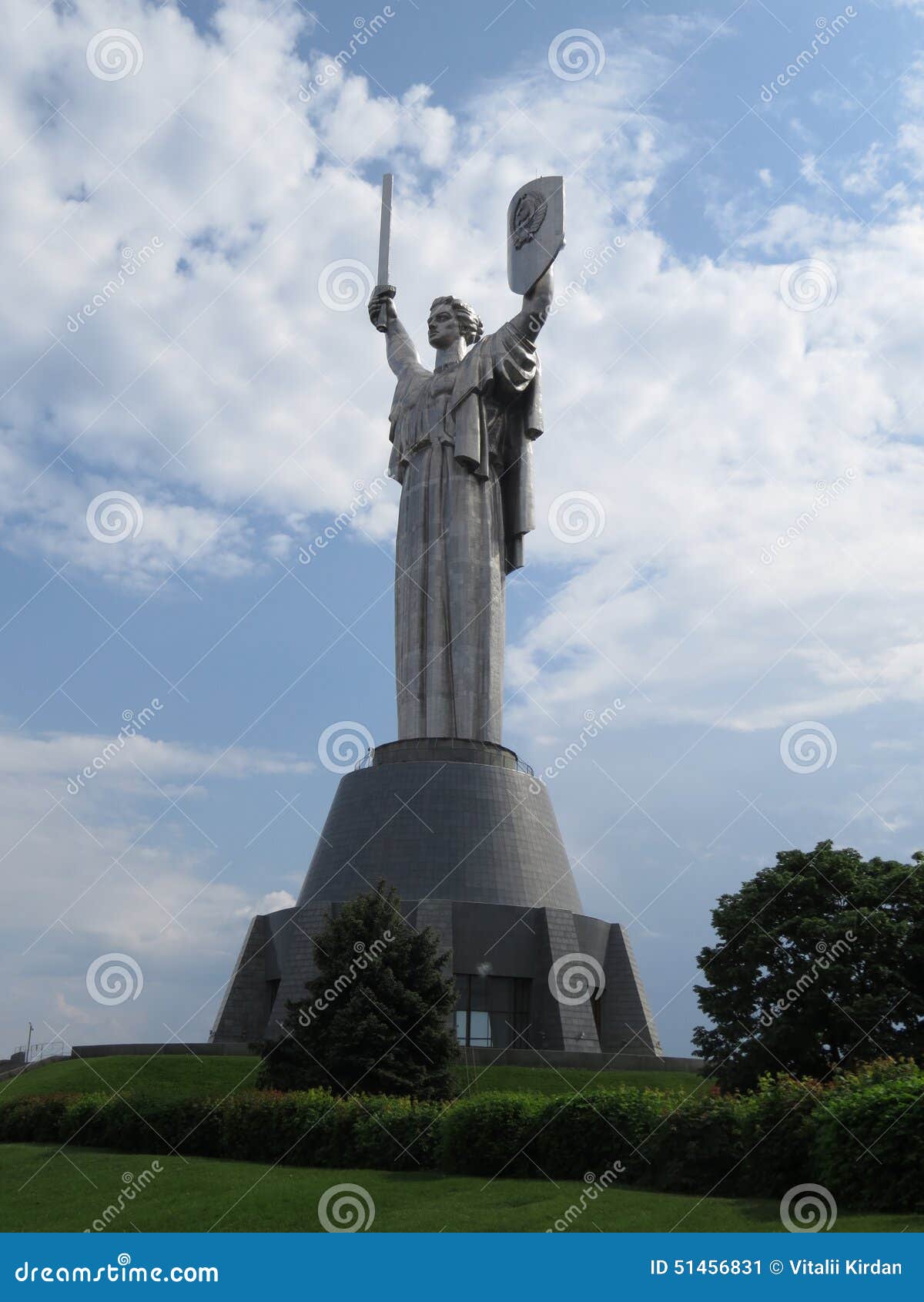 Motherland monument stock image. Image of cityscape, outdoors - 51456831