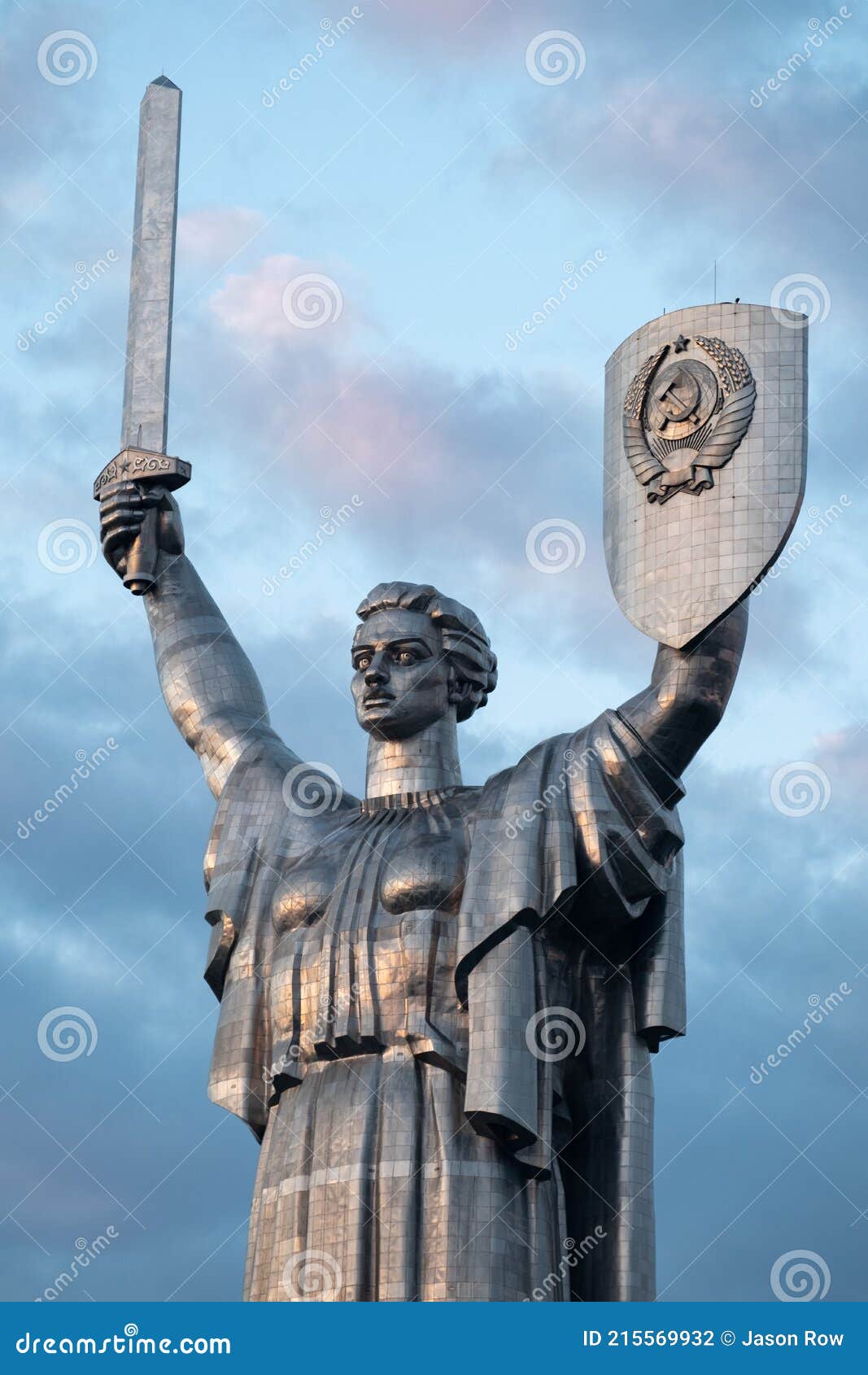 Motherland Statue in Kyiv stock photo. Image of city - 215569932