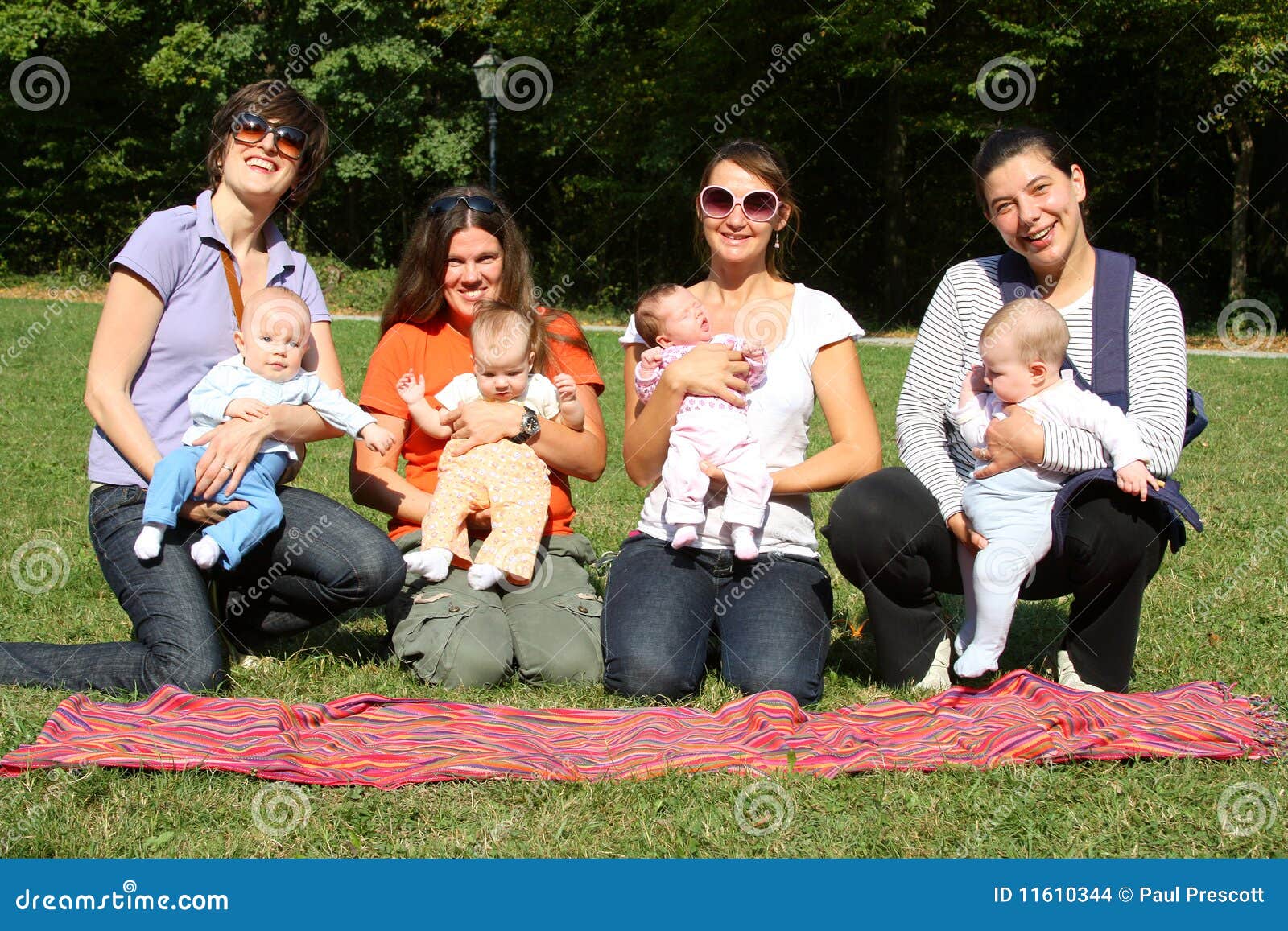 Mothers and babies stock photo. Image of park, activity - 11610344